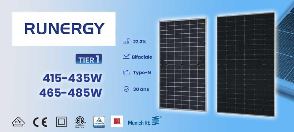 Gamme Solaire Photovoltaïque RUNERGY – Génération Solaire